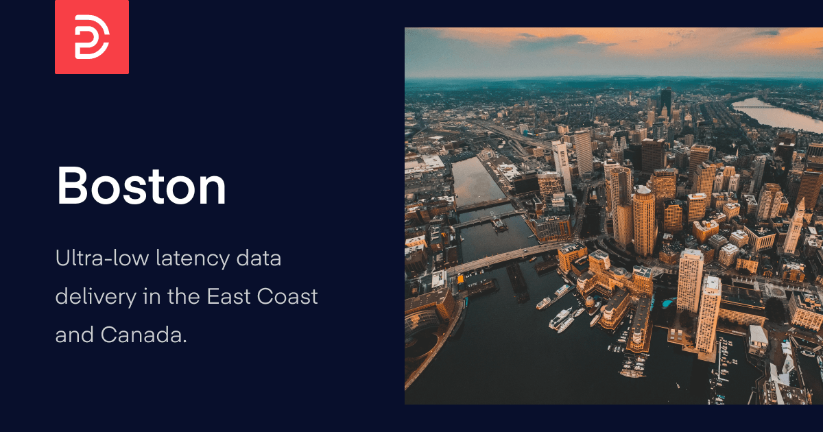 100 Mbps – 40 Gbps Unmetered Dedicated Servers in Boston, Massachusetts