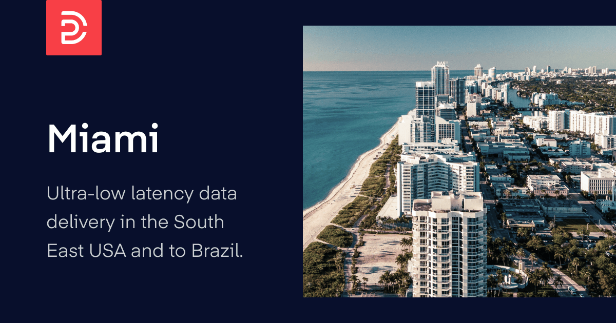 100 Mbps – 40 Gbps Unmetered Dedicated Servers in Miami, Florida